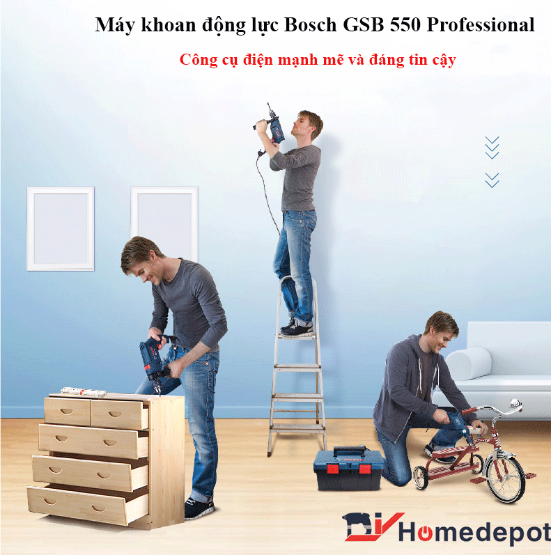 Cách sử dụng khoan Bosch cầm tay